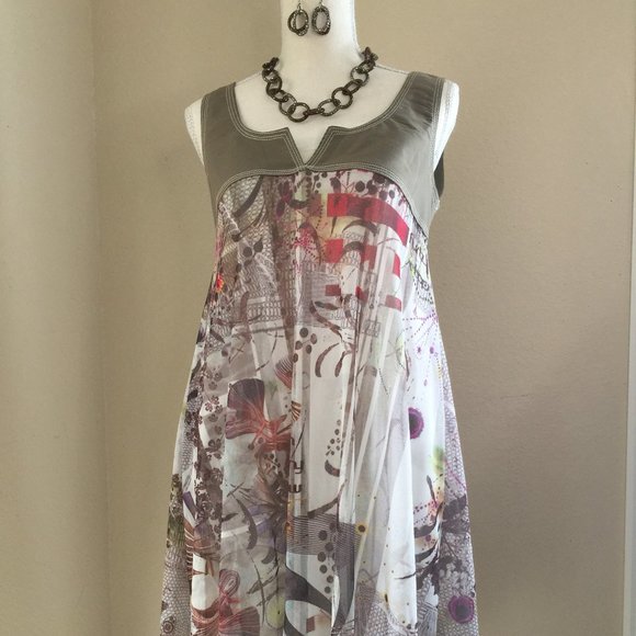 Bleu D'Azur | Dresses | Bleu Dazur Color Splash Dress | Poshmark